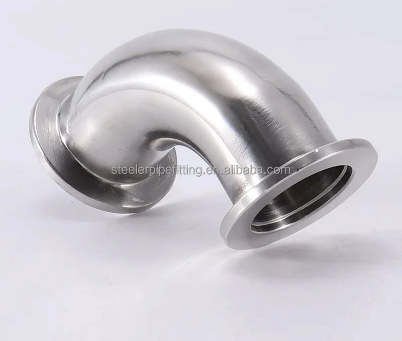 Stainless Steel Sanitary Kf 25 Kf 40 Kf50 90 Degree Elbow - Buy Stainless Steel Kf16 Kf25 Kf40 ...