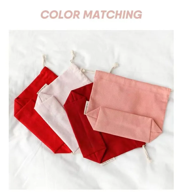 Eco Canvas Printed Cotton Linen Draw String Bags Packaging Custom Logo ...