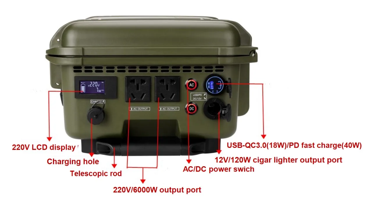 220v 6000w Portable Power Stations with Inverter for Sale