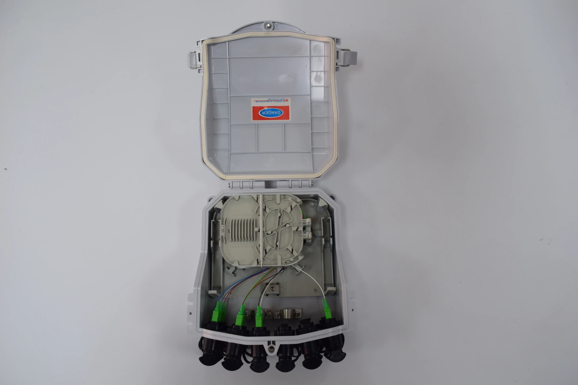 Ftth Optical Splitter Box Nap Preconnectorized Distribution Box With 1x16 Plc Splitter 16 Core ...