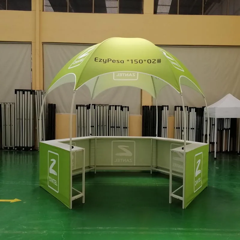 Outdoor Indoor Portable Hexagonal Dome Kiosks With Table For ...