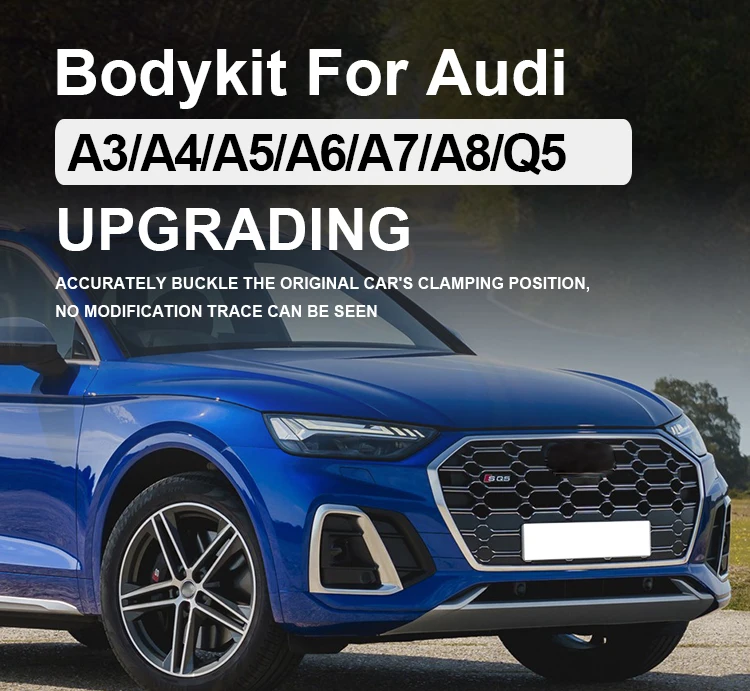 Car Auto Spare Parts Bodykit for Audi A3 Upgrade to RS3 ABT Front Lip ...