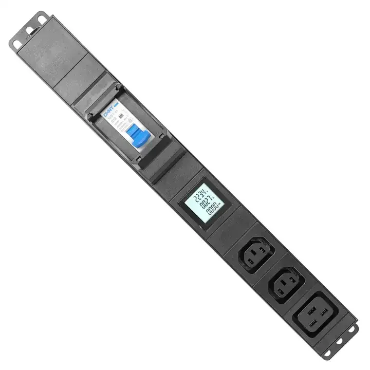 Heavy Duty Meter Display Breaker Pdu 30a 240v C13 C19 Rack Metered Power Distribution Units Pdu ...