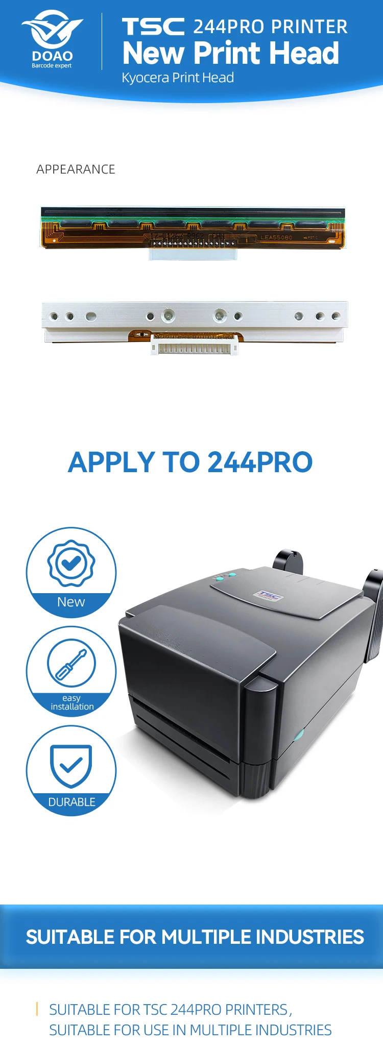 New Thermal Printhead Used for TSC TTP 244pro Printer Print Head for ...