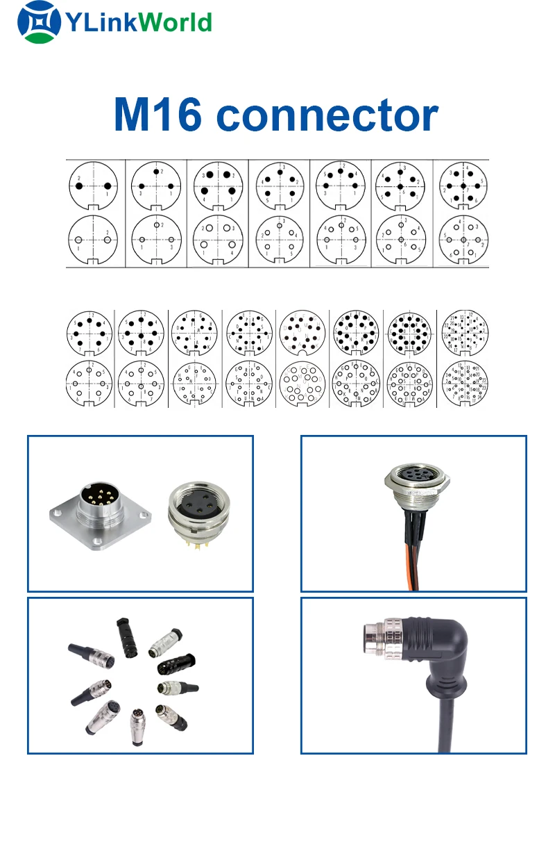 Custom Waterproof Cable M5 M8 M16 7/8 M23 Pvc Pur Wire Male Female 3 4 ...
