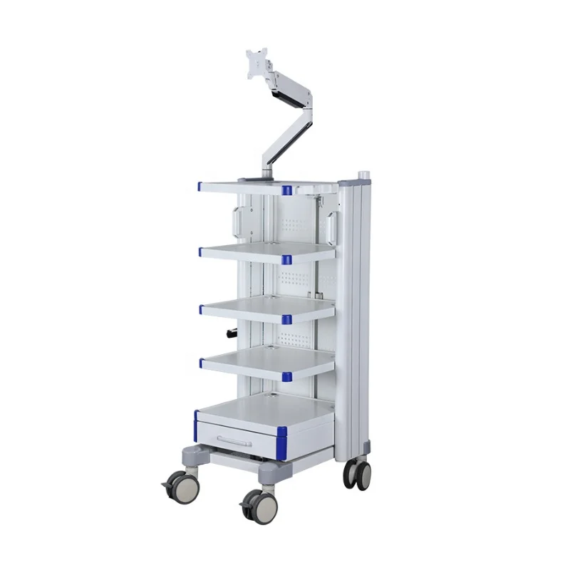 Medical Endoscope Trolley For Laparoscopy And Arthroscopy Procedures ...