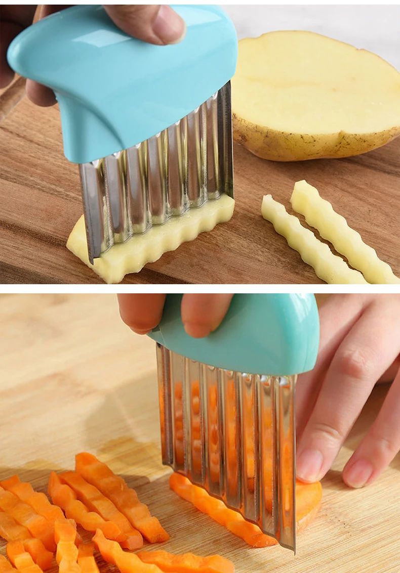 Smart Kitchen Appliance 2024 Food Grade Stainless Steel Wavy Potato ...