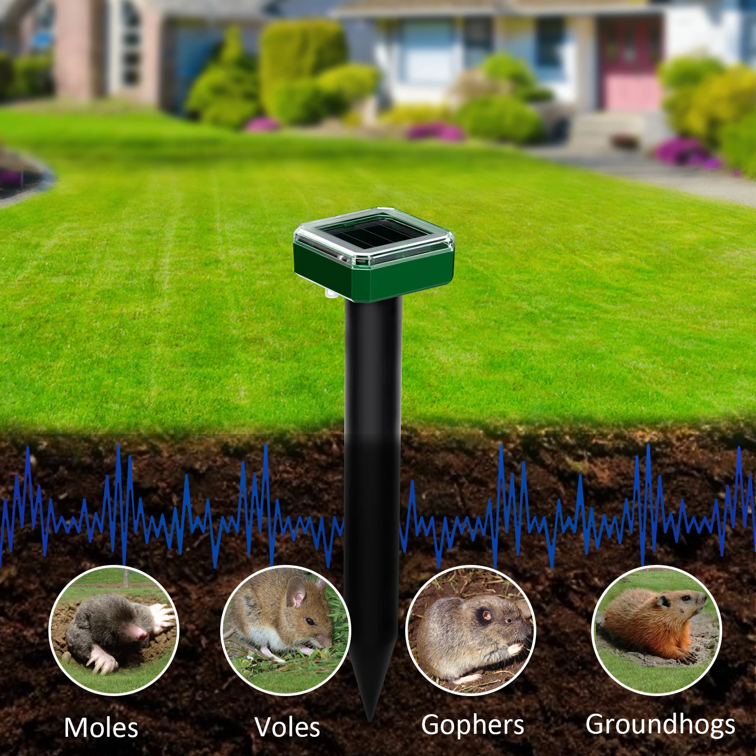 2025 Hot Selling Outdoor Solar Mole Repellent - Control Voles & Gophers
