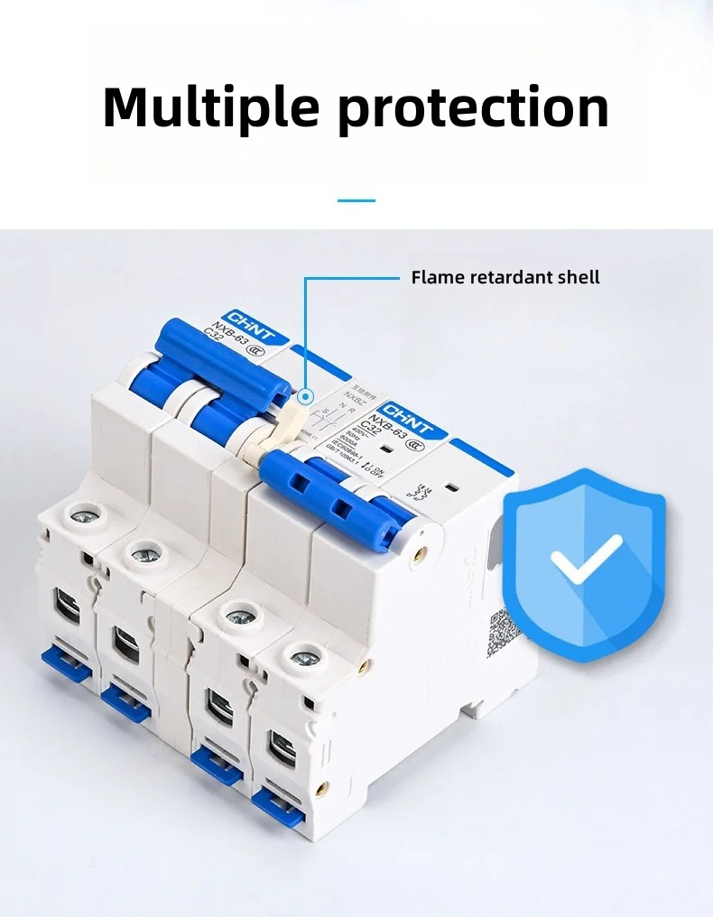 CHINT MCB 220V 380V NXB-125 Dual Power Interlock Circuit Breaker