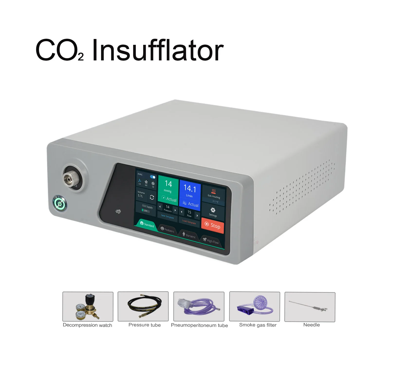 Electric Medical Insufflator CO2 Laparoscopy Gas Insufflator with ...
