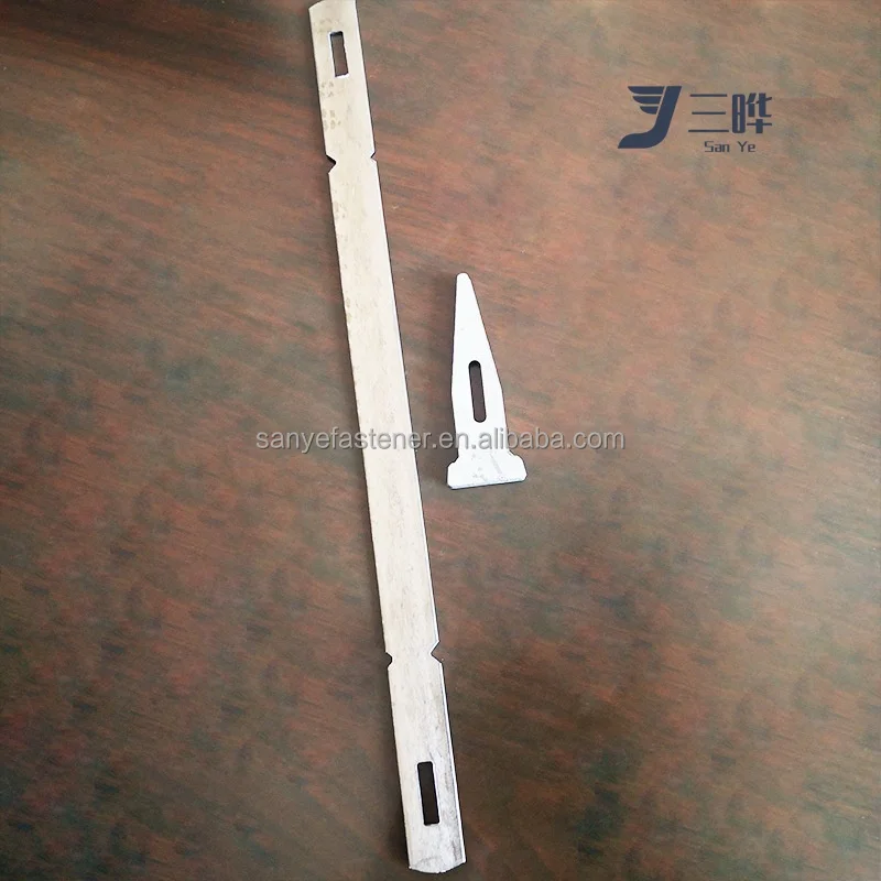 SANYE Formwork Steel Plywood Panel Wall Ties X-Flat Tie With Wedge Pin ...