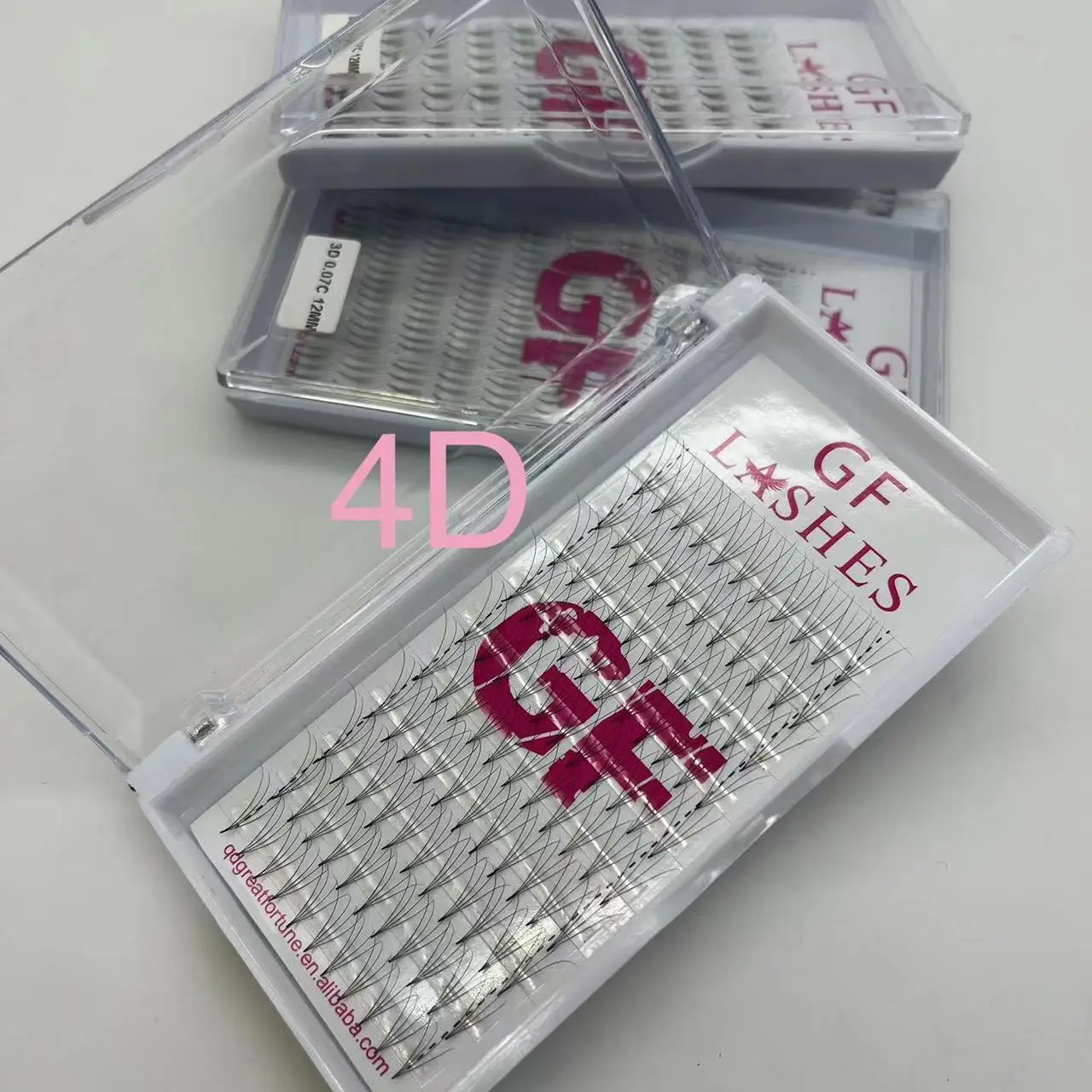 Premade Fans 2d 3d/4d/5d/6d Eyelashes Natural C D Curl Short Steam Lash Trays Eyelash Extension ...