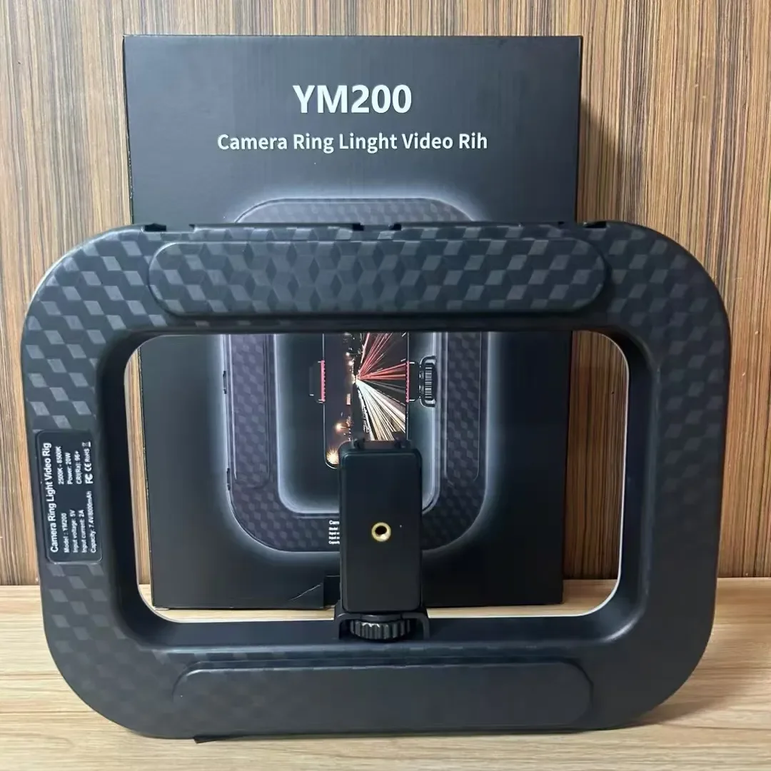 New YM200 20W Selfie Portable Phone Rechargeable Ring Light Phone Adjustable Fill for Live ...