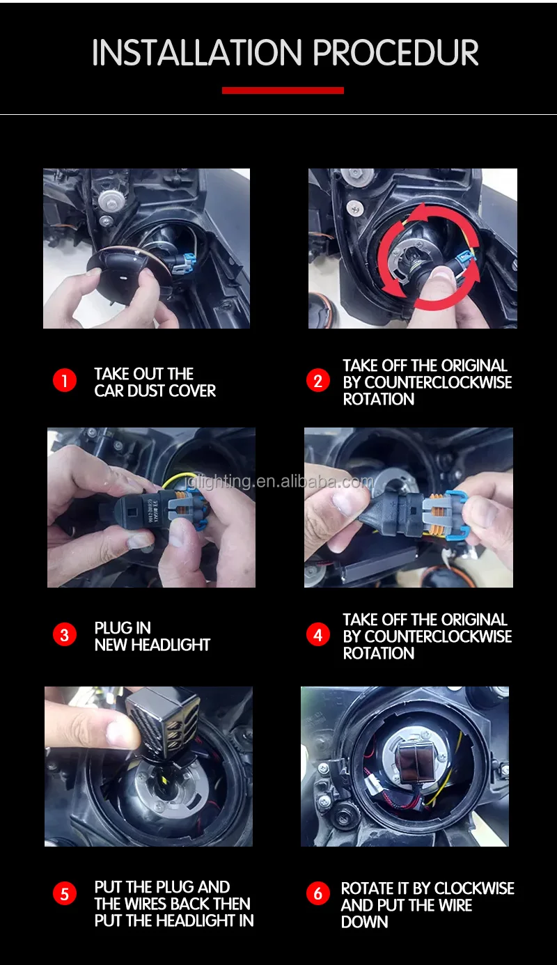 Q9 Powerful 28800lm LED Headlights - Reliable Auto Lighting