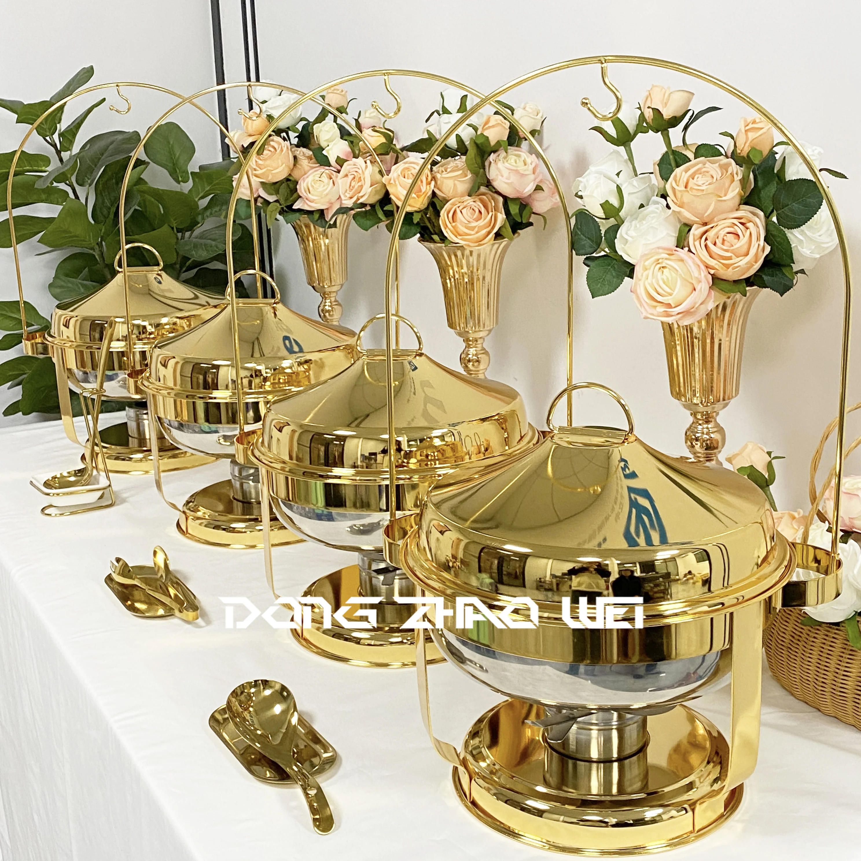 New Design Chafing Dish 8l For Hotel Decorative Fancy Luxury Gold ...