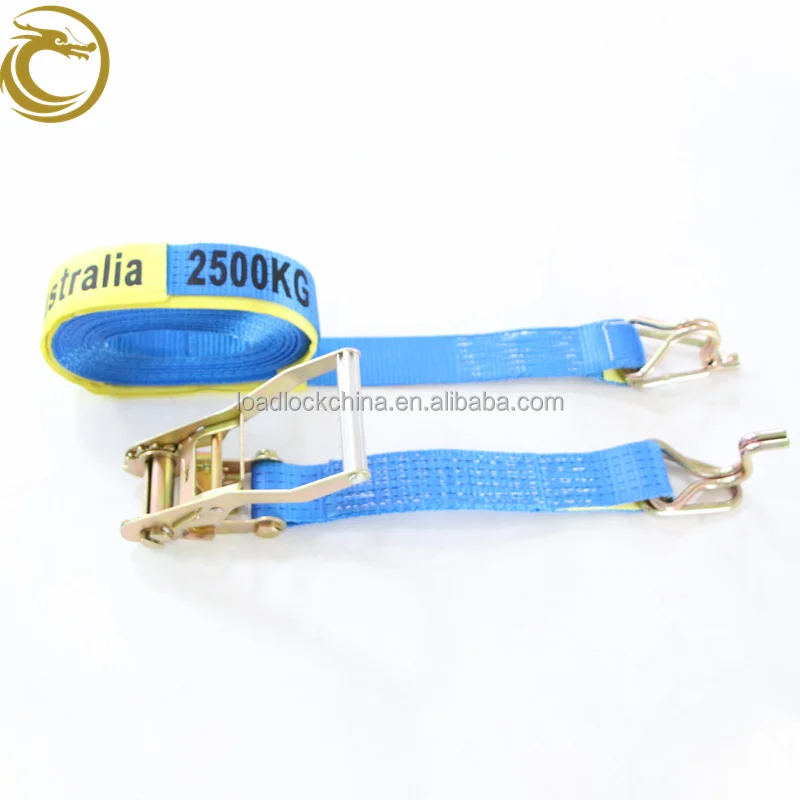 Asnz Standard 50mm Cargo Lashing Ratchet Tie Down Strap With Keeper ...