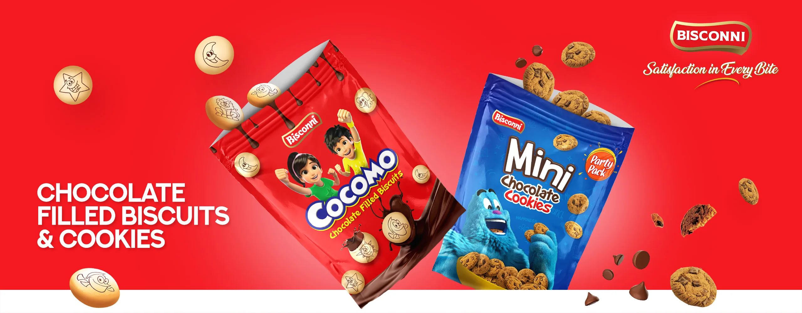 Bisconni Cocomo (orange) - High Quality Choco Filled Biscuits