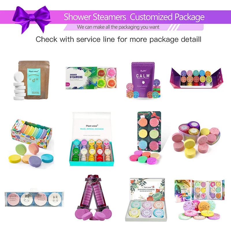 Private Label Organic Shower Tablets - Aromatherapy Gift Set