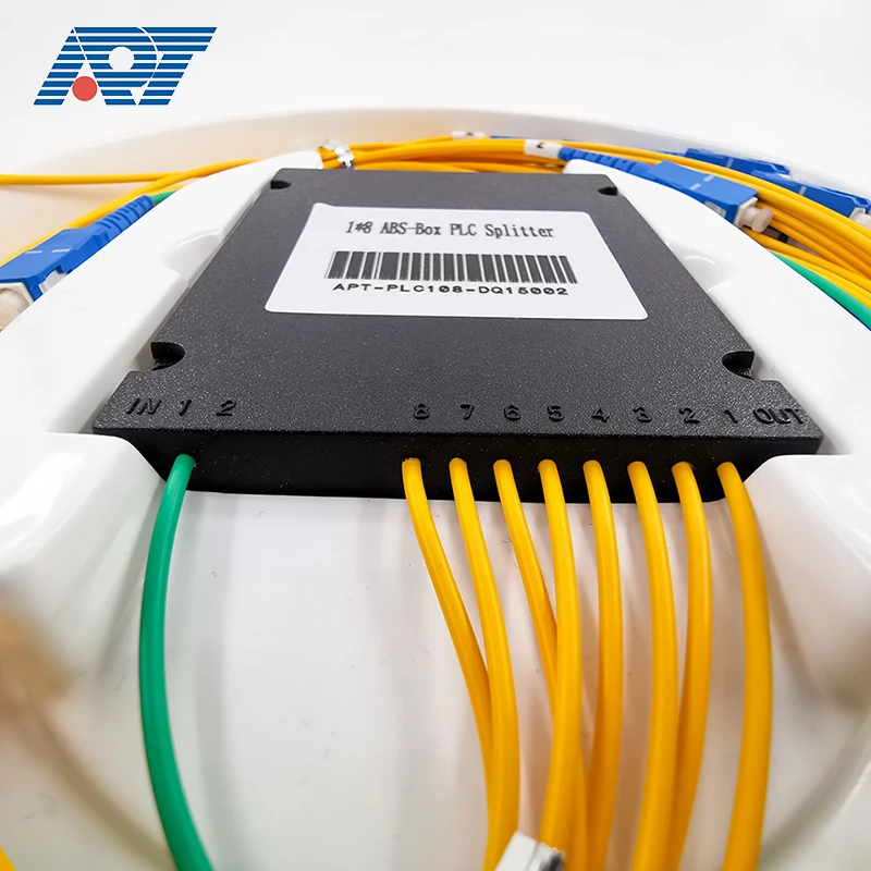 Apt 1*8 1*16 1*32 Plc Splitter Box Sc/upc Apc Insert Type Cassette Plc Splitter Fiber Optic ...