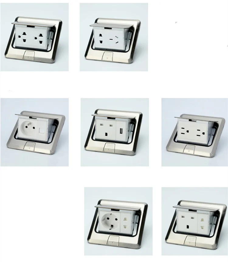 Stainless Steel Floor Socket Spring Type Undamped European American ...