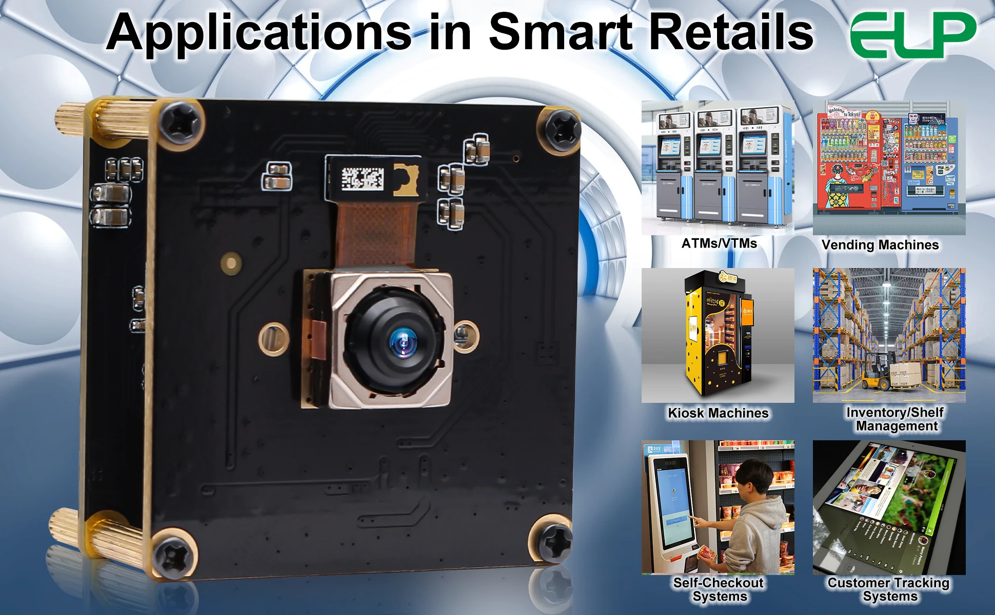 ELP 48MP Autofocus Camera - 8K Ultra HD for Face Recognition