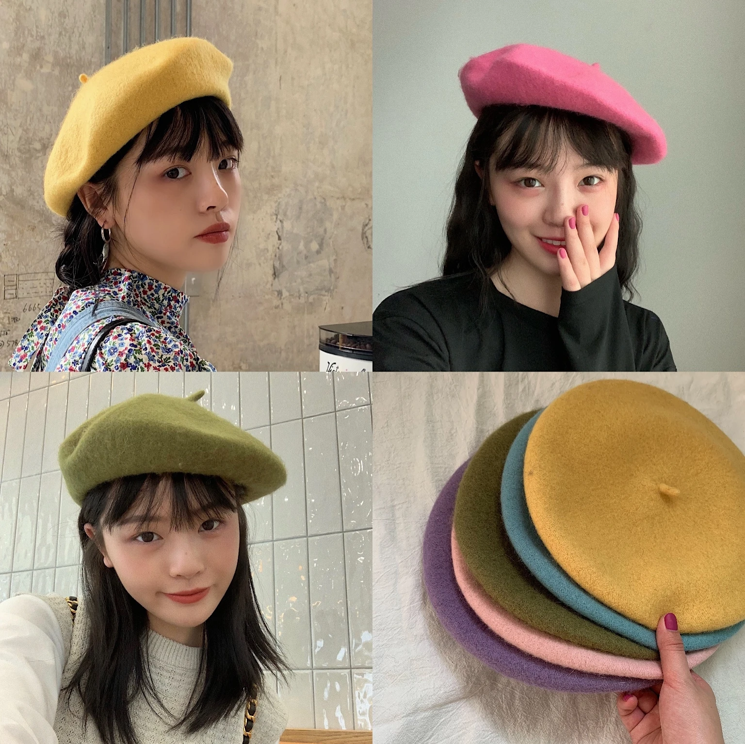 Warm Winter Berets - Elegant French Artist Style Hats
