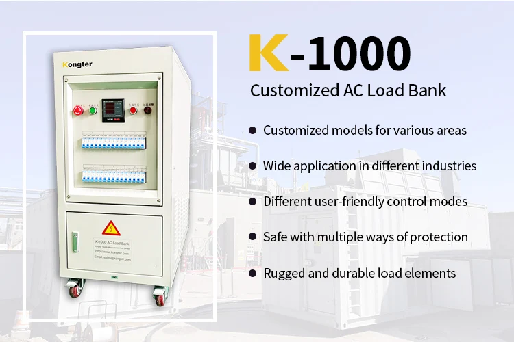 Rl 3 Phase Load Bank 2000kw 400v Adjustable Resistive Load Bank For ...