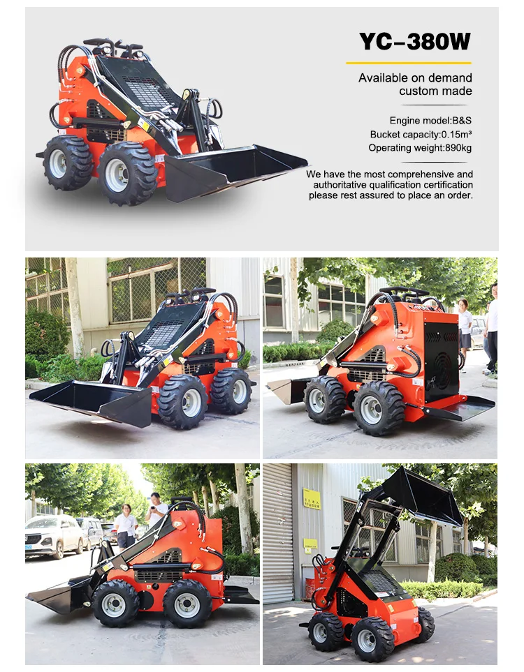 Cheap Mini Skid Steer Loader Diesel Mini Skid Steer Brand New Loaders ...