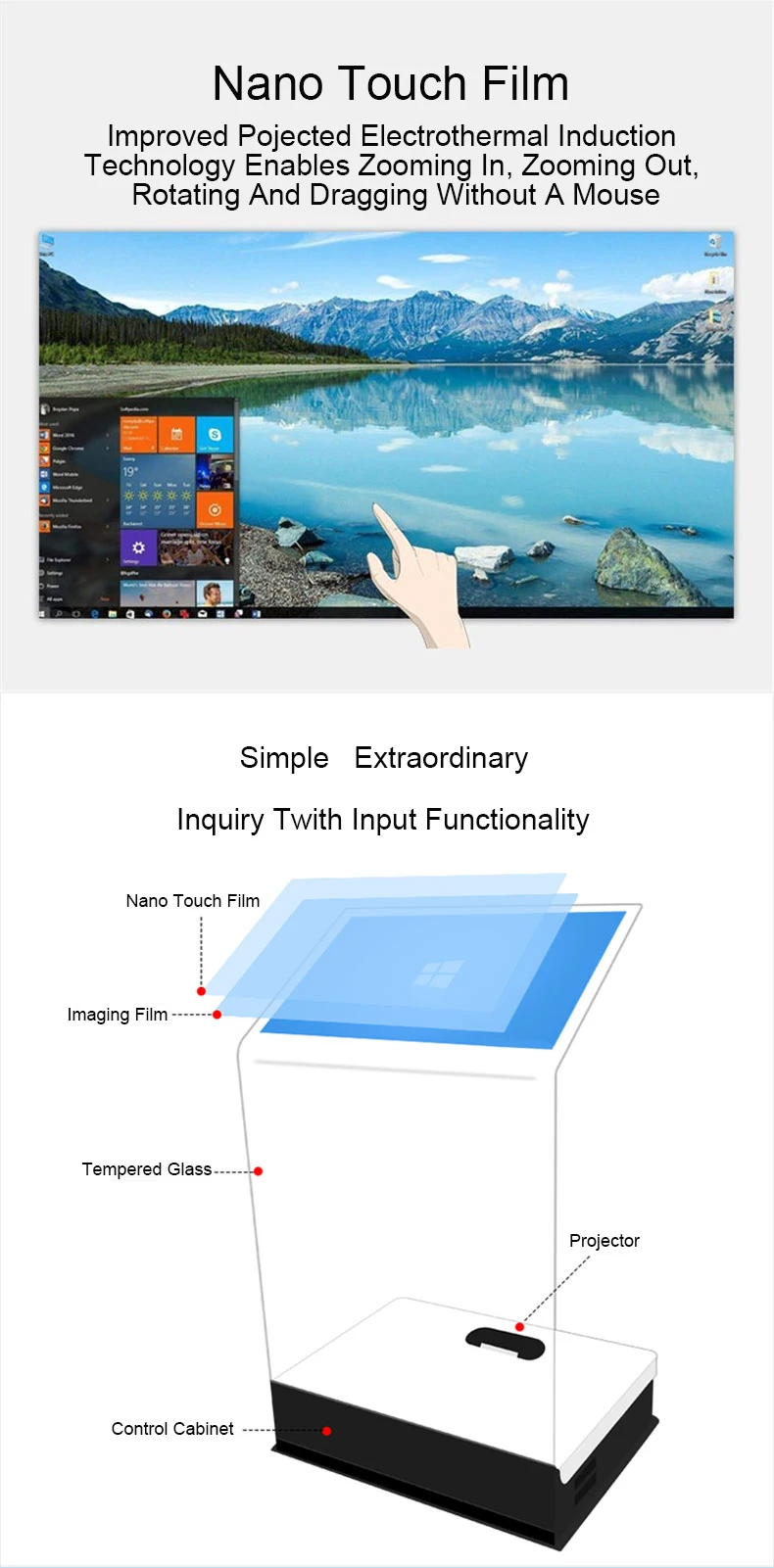Floating Imaging Holographic Projection Screen Ethereal All-in-one ...