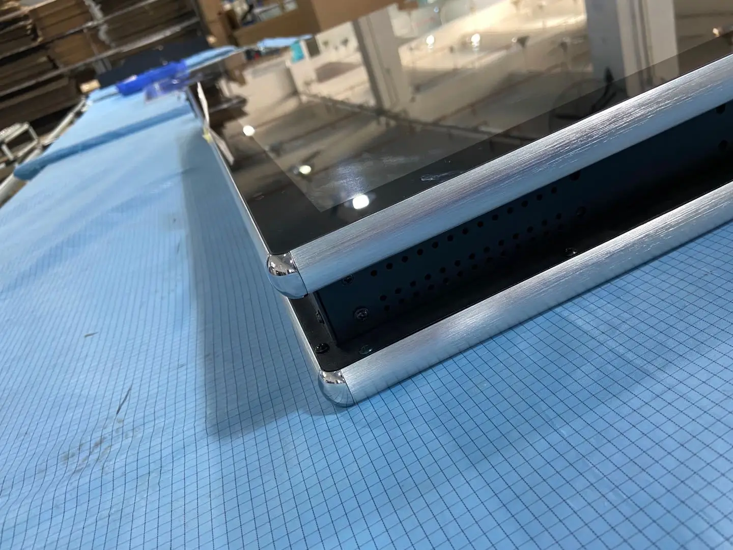 All In One See Through Interactive Touch Screen Show Case Lcd ...