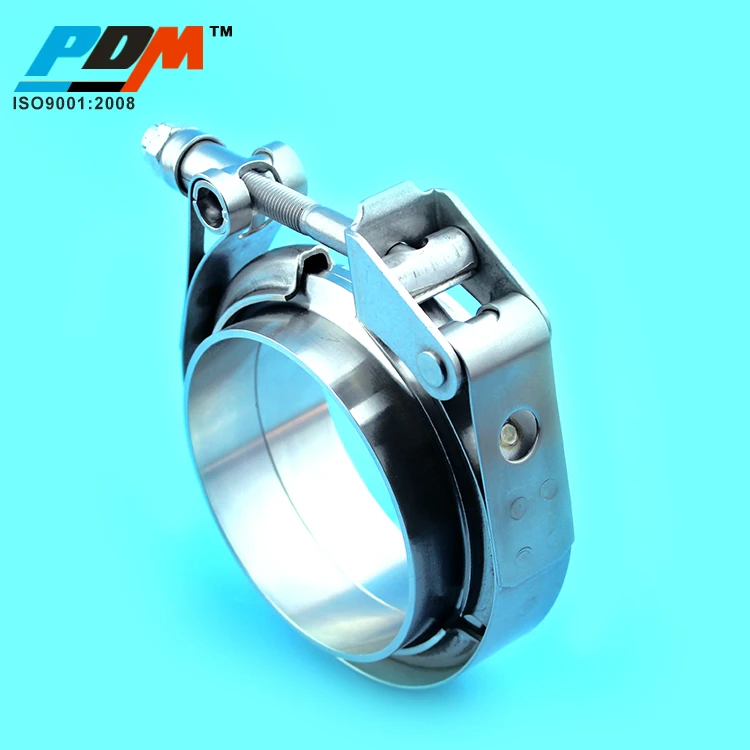 Exhaust Pipe V Band Clamp With Ss 304 Stainless Steel Flanges For Turbo ...