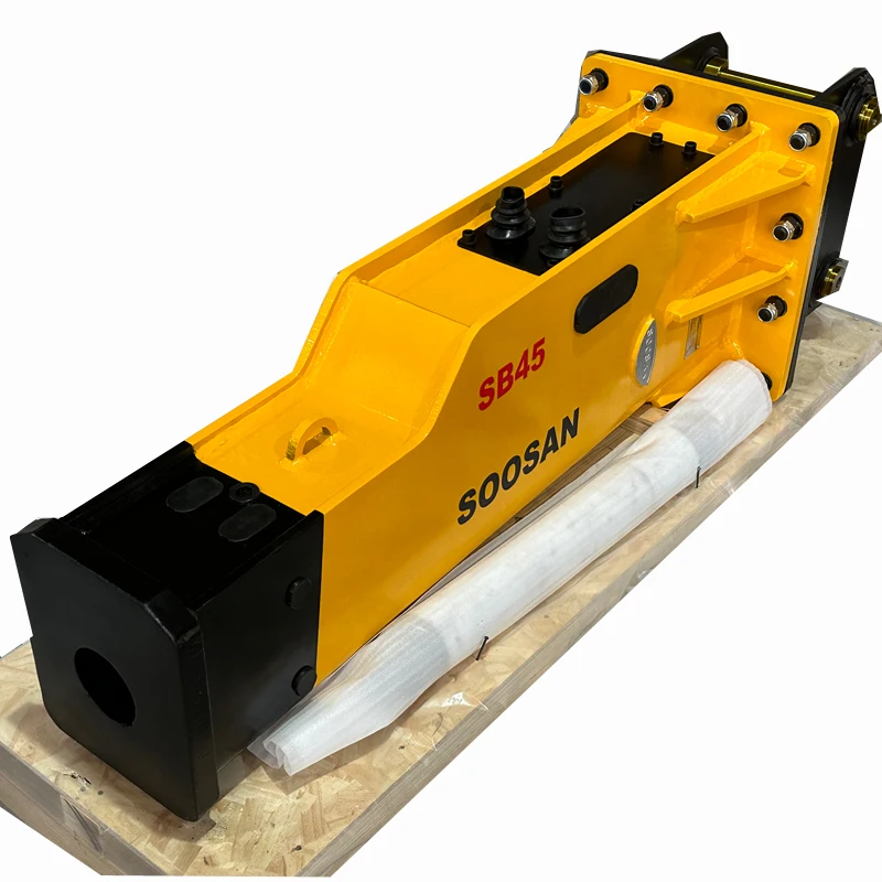 For SOOSAN SB45 Box Type Hydraulic Breaker New Condition Silent Model ...