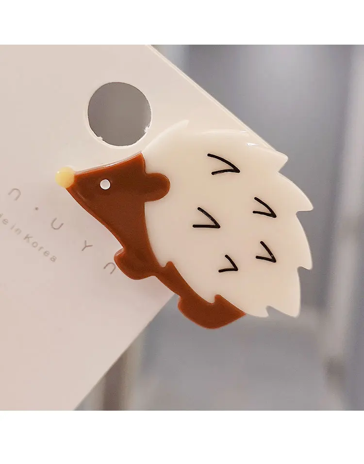 Jiris New Color Quicksand Transparent Children Animal Hairpin Pvc Side ...
