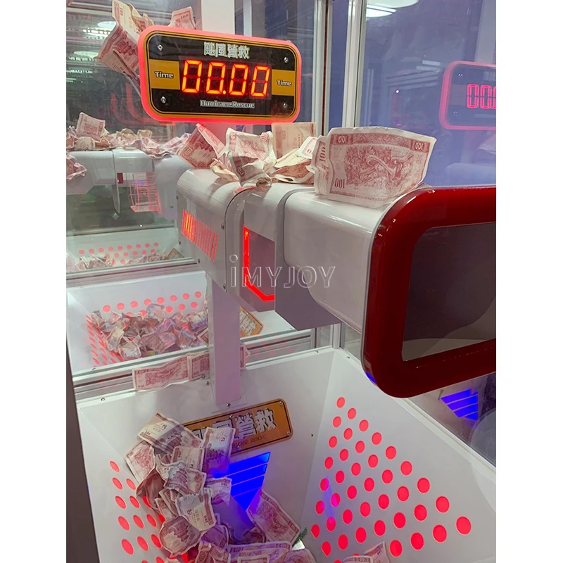 Funny Gift Game Machine Cash Catching Cube Money Catch Booth Machine ...