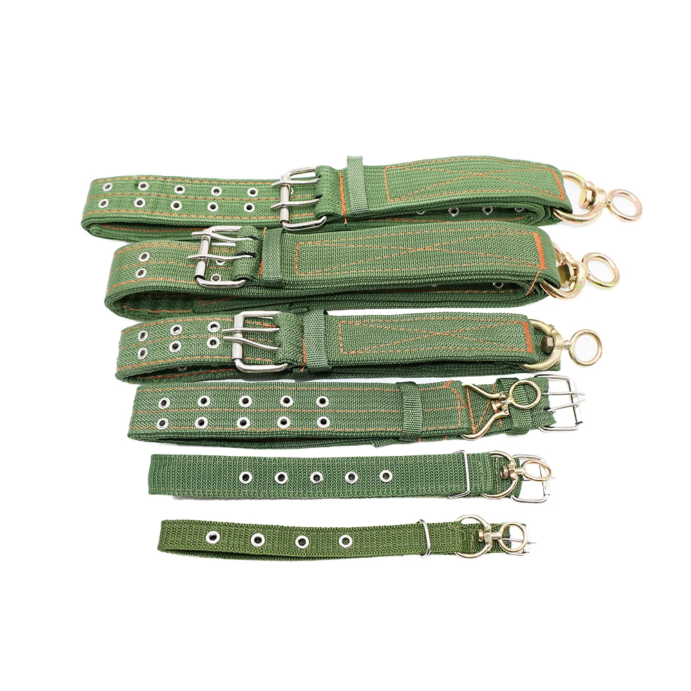 Sturdy Cattle Sheep Collar - 1M Canvas Strap with Metal Buckle