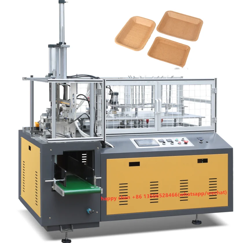 Disposable Paper Plate Production Line / Take Away Food Box Making ...