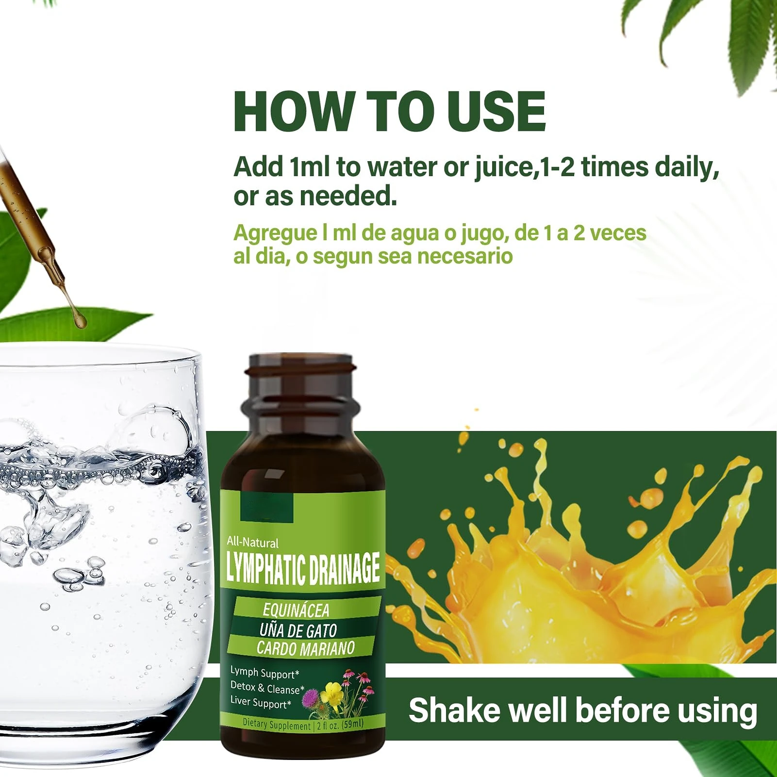 Lymphatic Drainage Drop Liquid - Detox & Immune Support