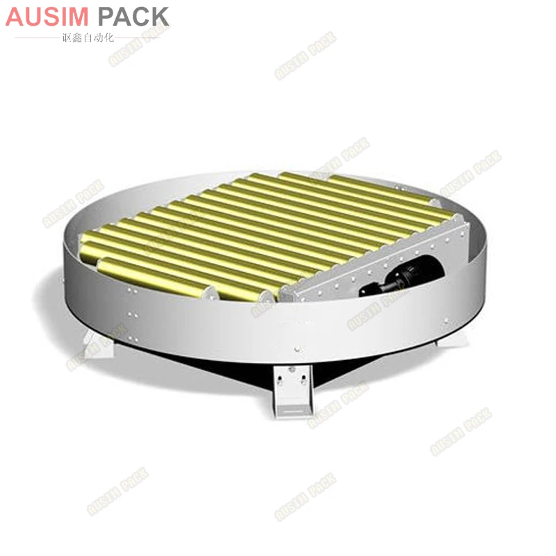 Pallet turntable conveyor/pallet conveyor roller rail conveyor with ...