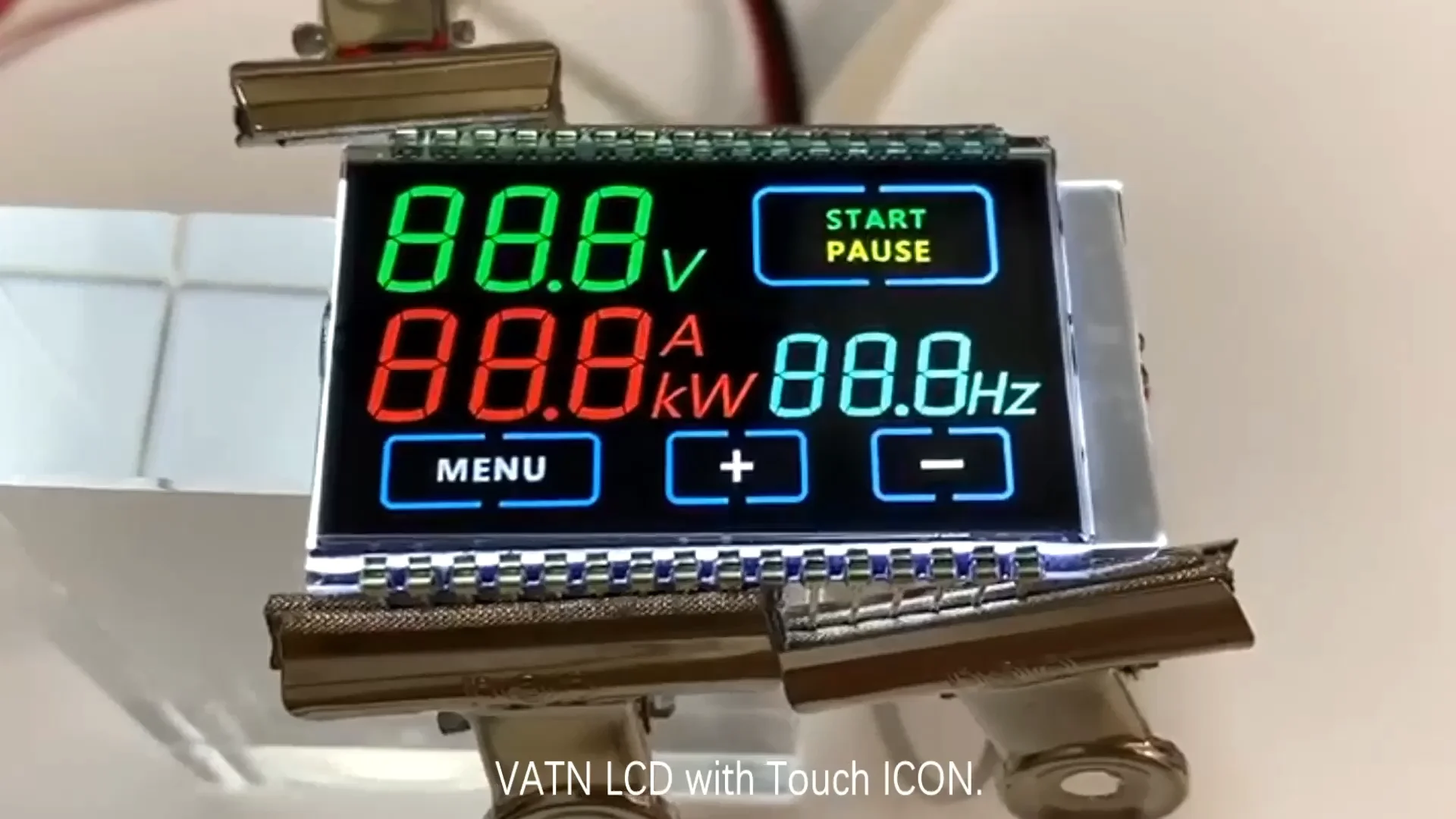 Negative Black Smart Segment Custom Lcd Display Touch Screen Colour Silk Printing Btn Vatn Va ...