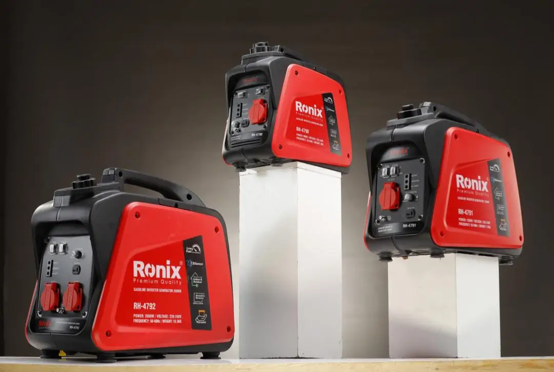 Ronix Rh-4790 Professional Inverter Generator 800w-2000w 50-60hz 220v/110v Portable Gasoline ...