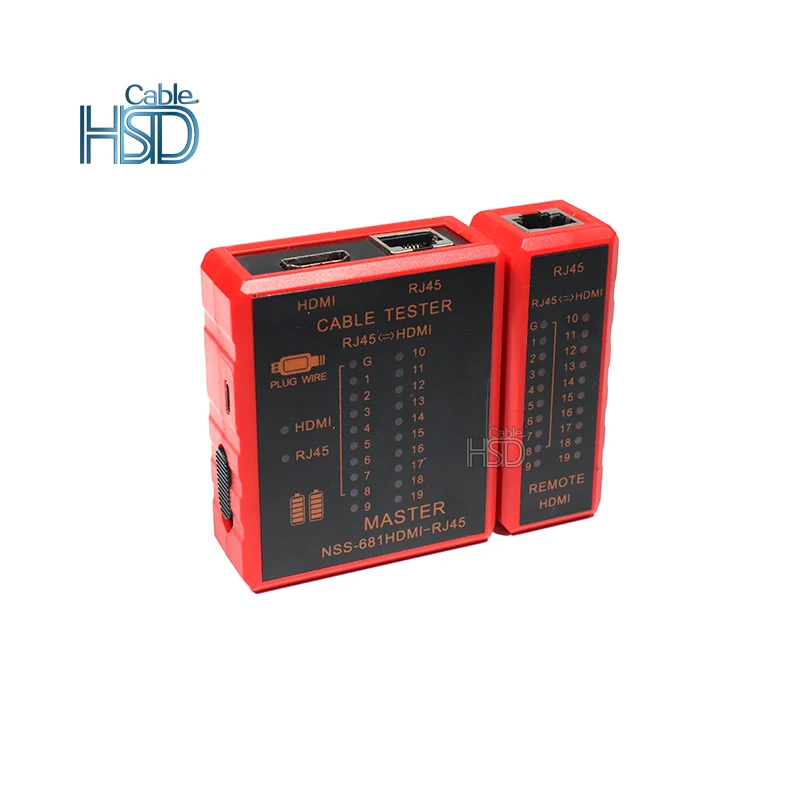 HD Cable Network Cable Tester POE Anti-Burning Detector 681 RJ45 ...