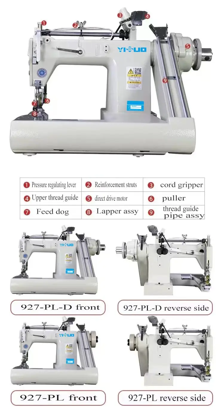 YS 937D Direct High-Speed Automatic Industrial Sewing Machine Three ...