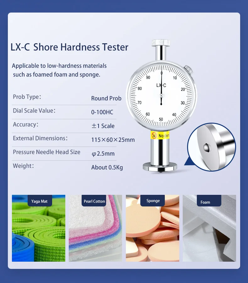 Economy Shore D Durometer Hardness Tester for Quality Control