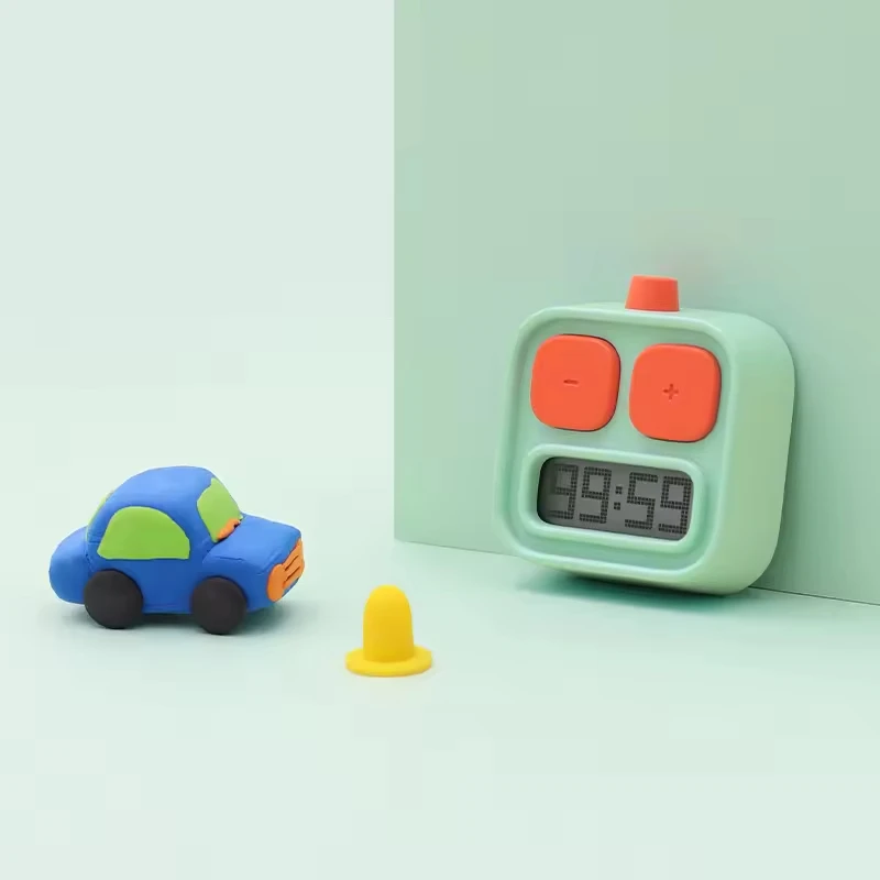 Cute Robot Led Timer Alarm Clock Home Kitchen Living Room Square For ...