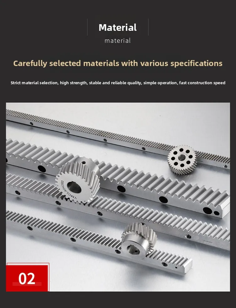 High-Frequency Quenching 45 Steel Straight Tooth Strip Guide Rail Motor ...