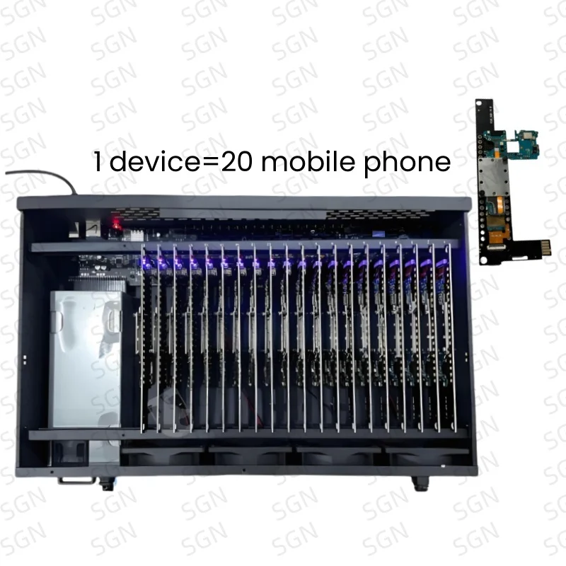 S8 Granja De Celulares Bots Telefnica Server Rack Box Phone Farm Mobile ...
