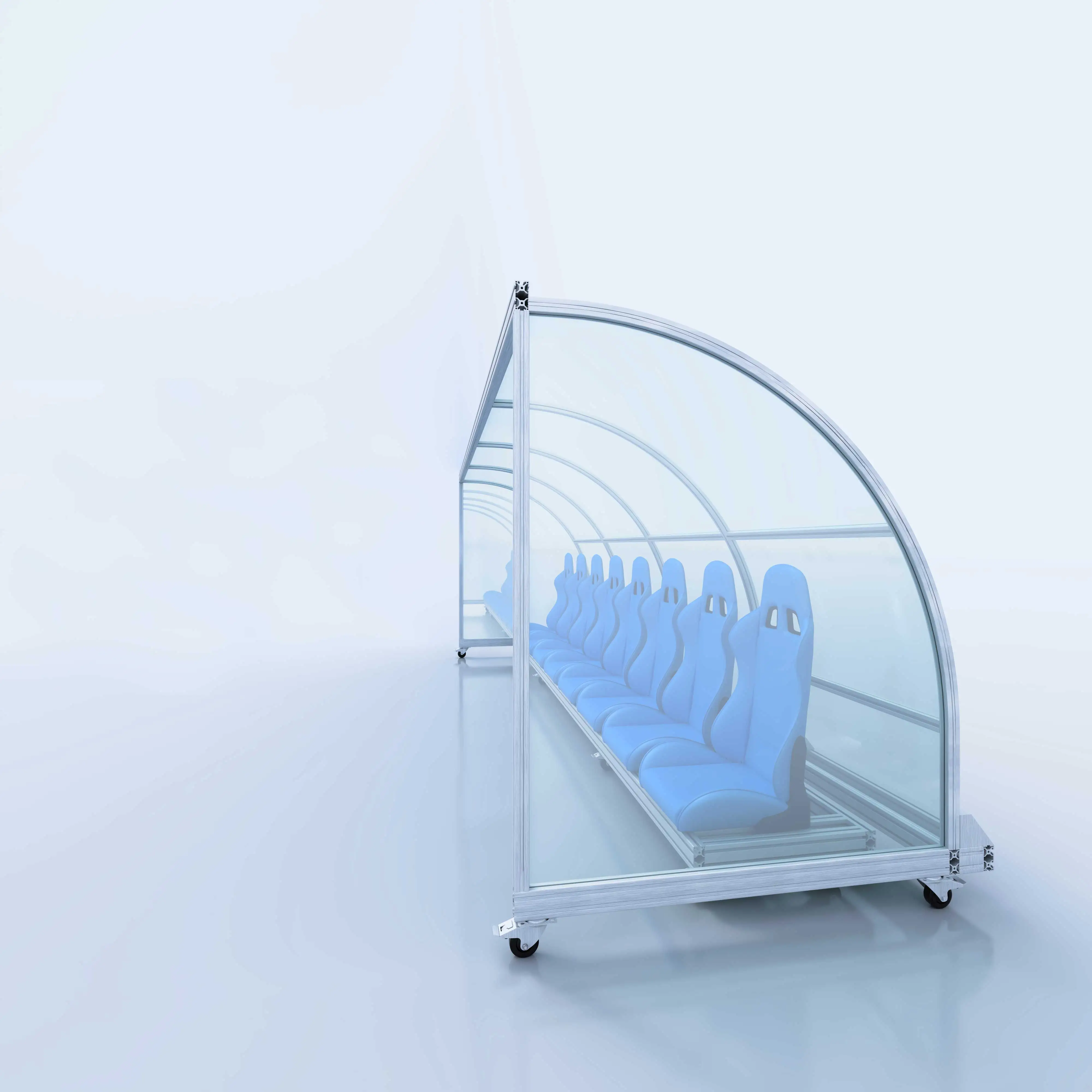 Stunity Football Stadium Player Shelter Bench Seats