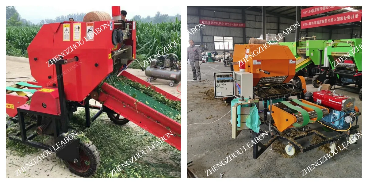 Hot Selling Automatic Hay Silage Baler Cutting And Packing Wrapping Machine - Buy Silage Baler ...