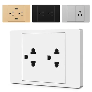 European Standard Wall Switch Socket With Usb Switch Electric Wall ...