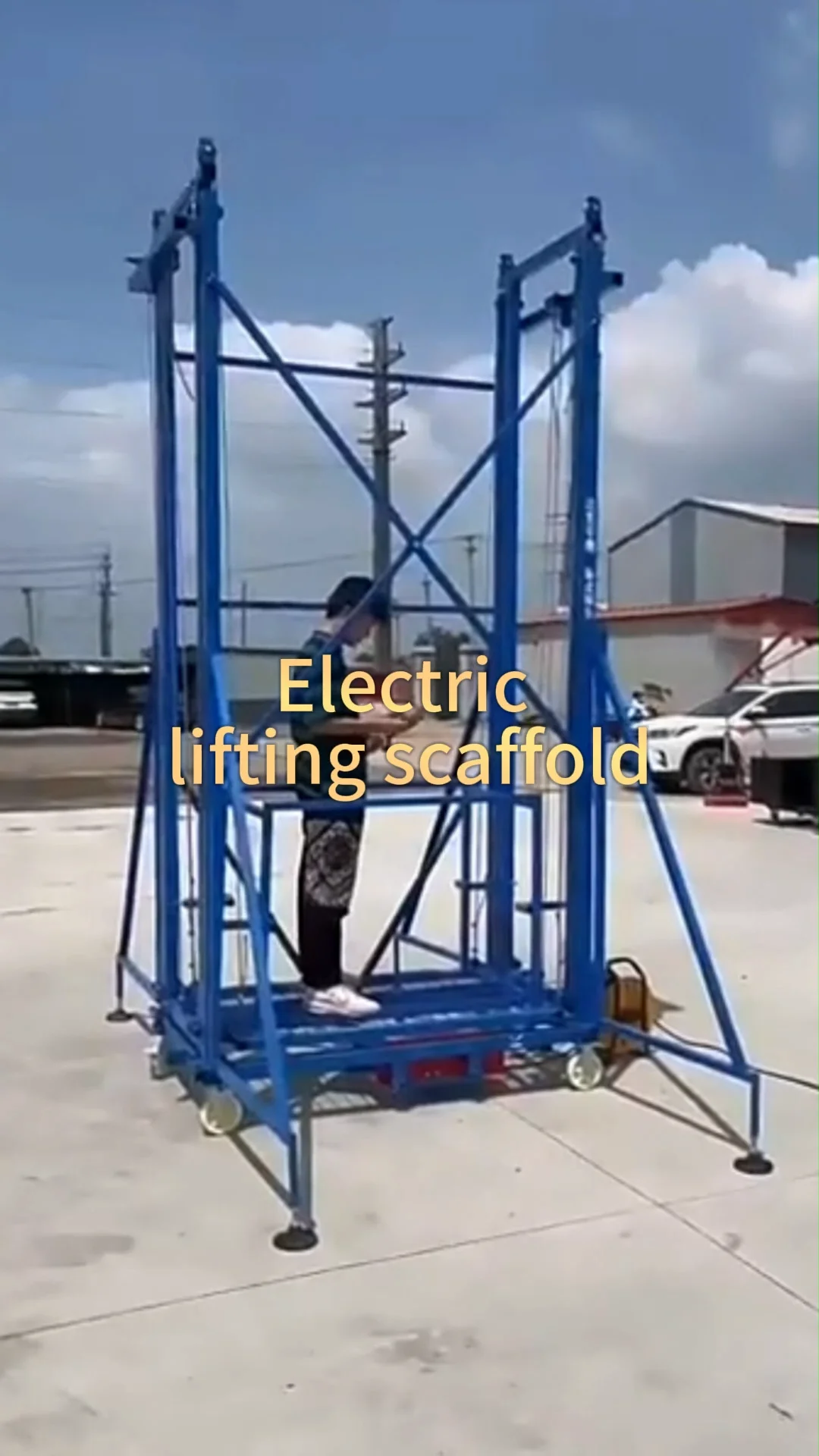 Electric Scaffolding For Construction Decoration Ladder Climbing Lift ...